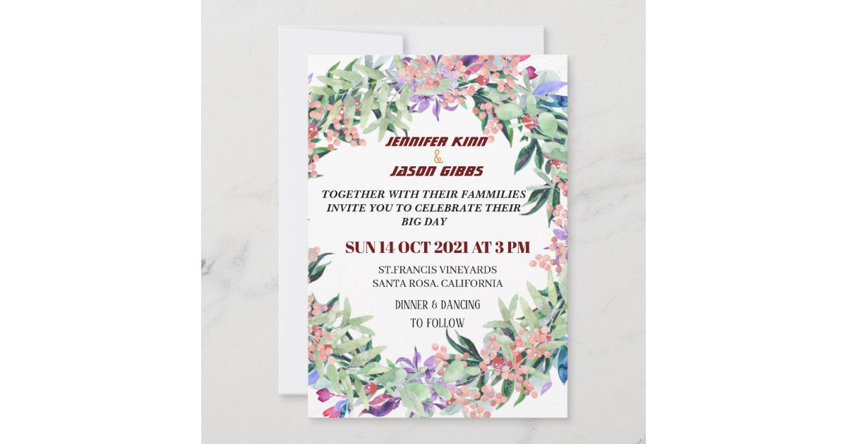 wedding invatation invitation | Zazzle