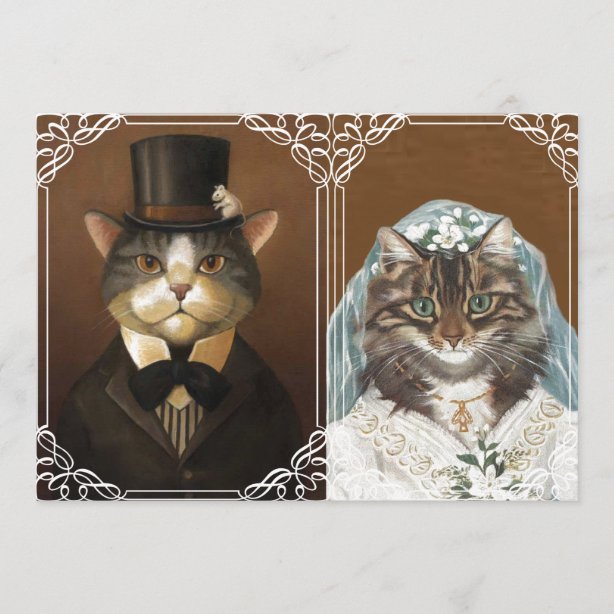 Cat Wedding Invitations | Zazzle