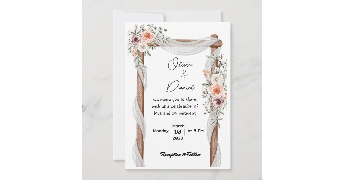 wedding invitation | Zazzle