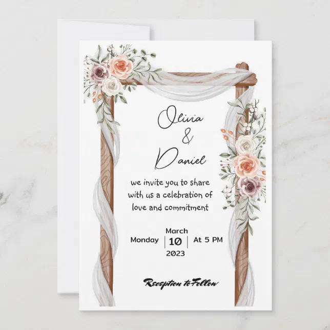 wedding invitation | Zazzle