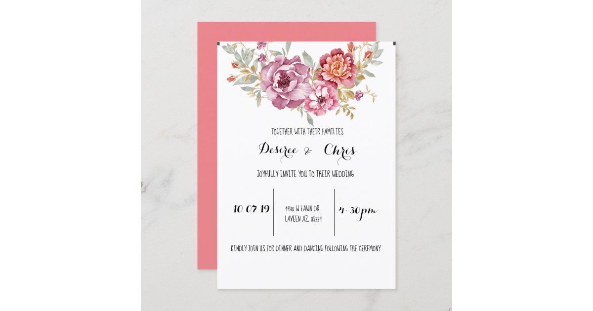 Wedding Invitation | Zazzle