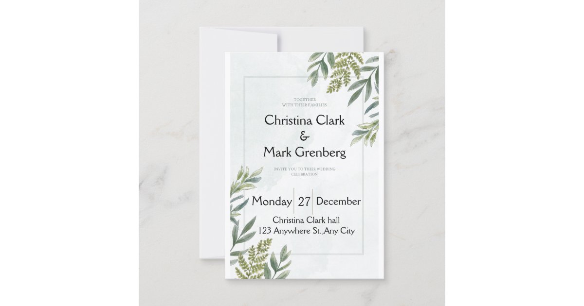 Wedding invitation | Zazzle