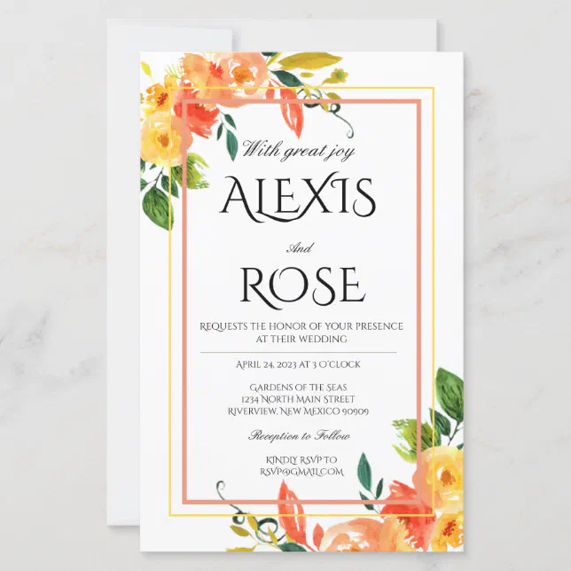 Wedding invitation | Zazzle