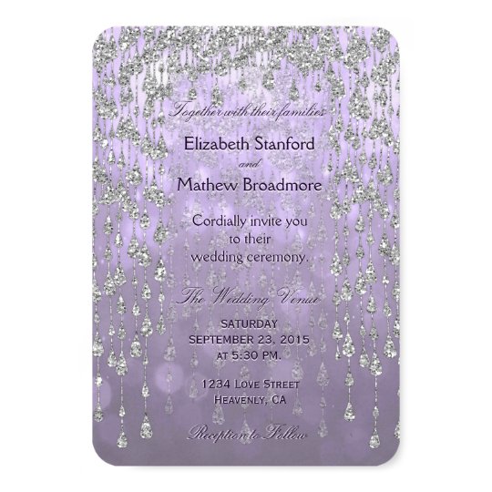 Wedding Invitation | Crystal Palace Lavender | Zazzle.com