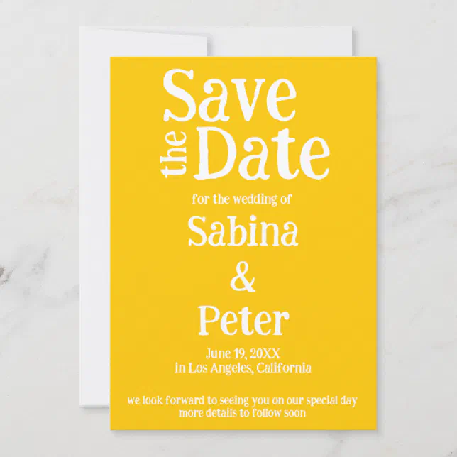 Wedding Invitation Custom Photo SAVE the DATE Card | Zazzle