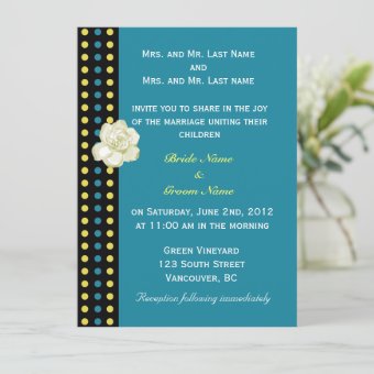 wedding invitation from bride and groom's parents | Zazzle
