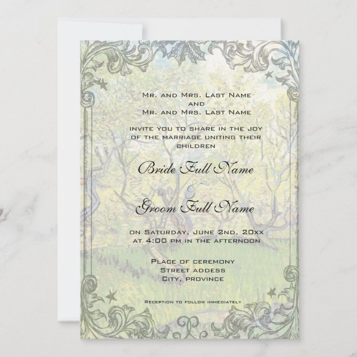 Wedding invitation from bride and groom's parents | Zazzle.com