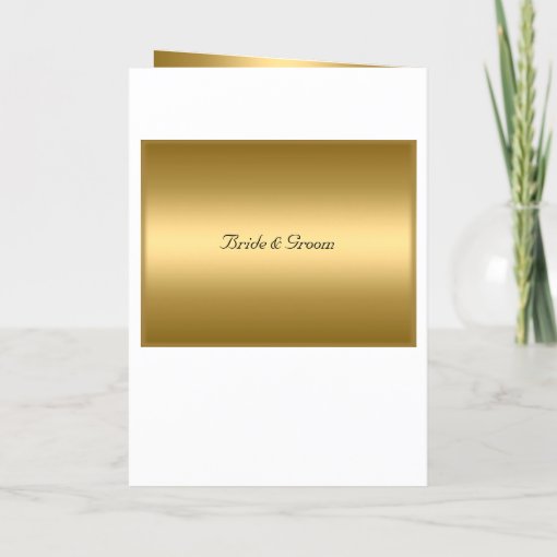 Wedding Invitation Gold | Zazzle