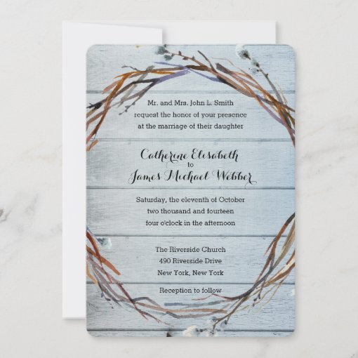Wedding Invitation Hosted by Bride's Parents | Zazzle
