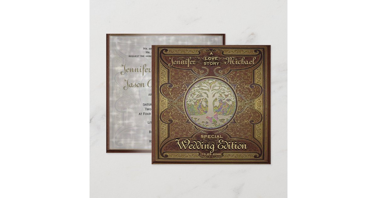 Wedding Invitation - Love Story Romantic | Zazzle