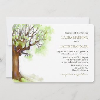 Wedding Invitation - Love Tree | Zazzle