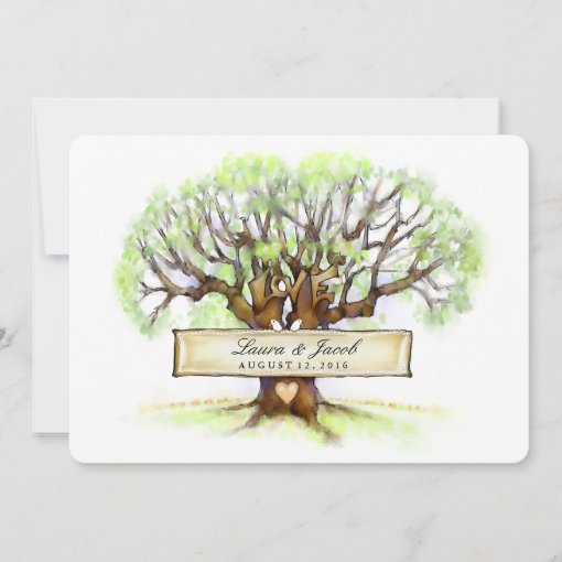 Wedding Invitation - Love Tree | Zazzle