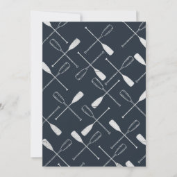 WEDDING INVITATION | Nautical Rustic Oars | Zazzle