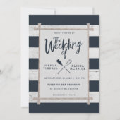 WEDDING INVITATION | Nautical Rustic Oars | Zazzle