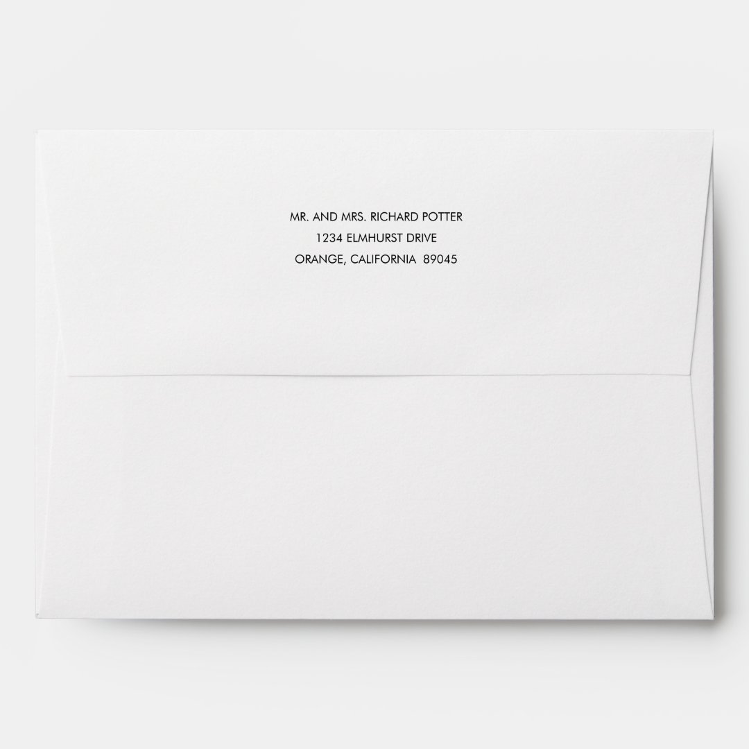 Wedding Invitation Outer Envelope | Zazzle
