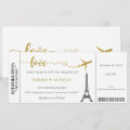 Wedding Invitation, Paris Wedding Invite, Love Invitation | Zazzle