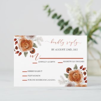 Wedding Invitation RSVP Response Cards | Zazzle