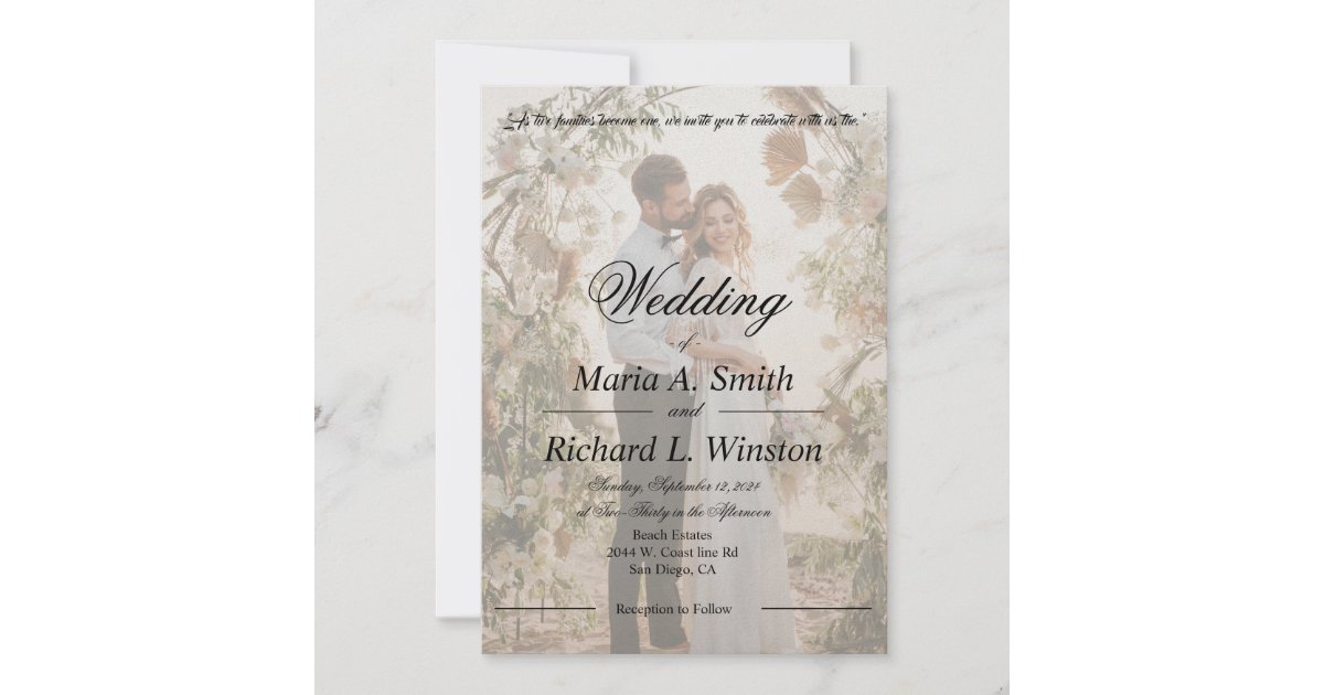 Wedding Invitation, save the date, reception Invitation | Zazzle