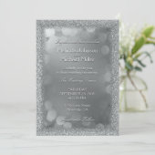 Wedding Invitation | Silver | Zazzle