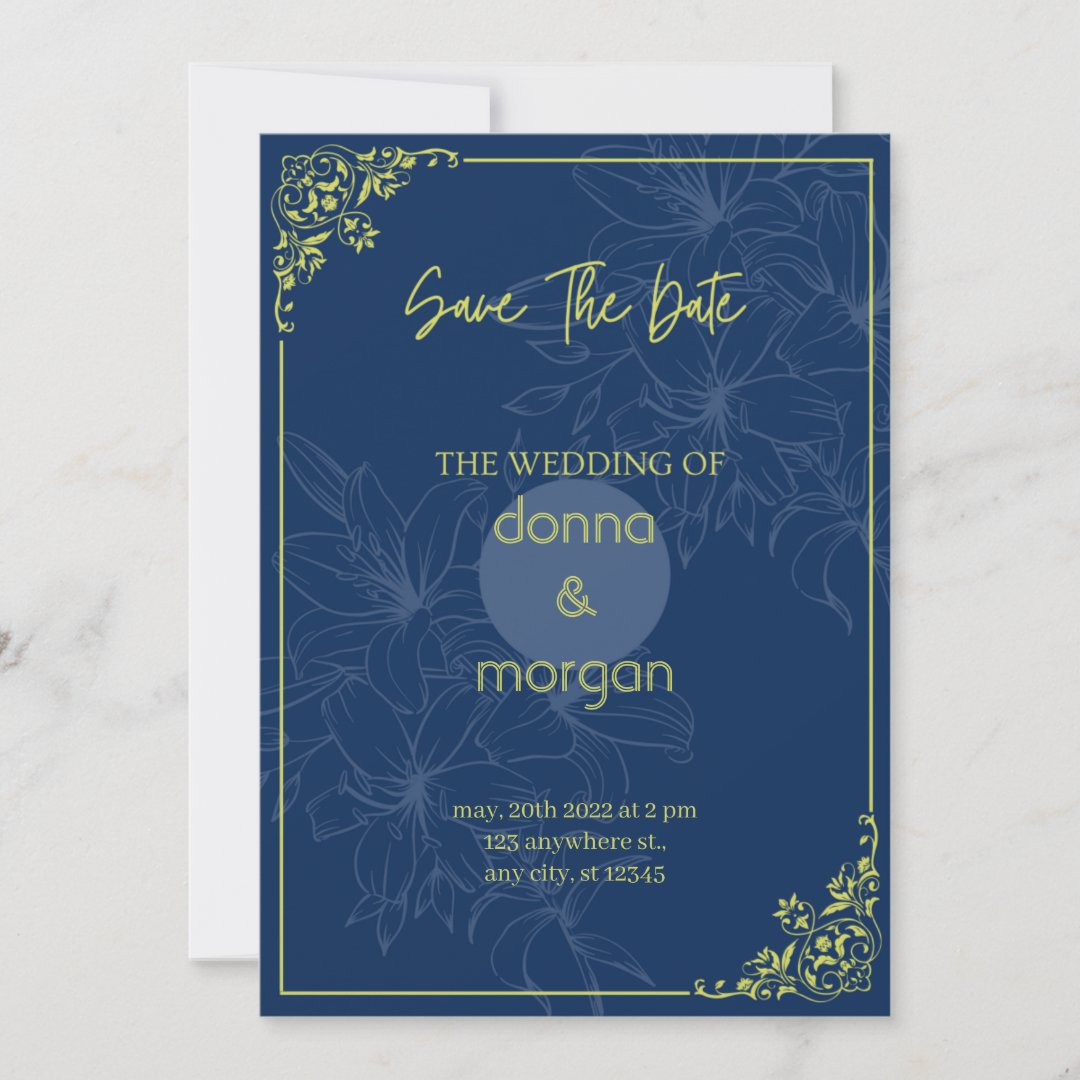 Wedding invitation template, Greenery wedding invi | Zazzle