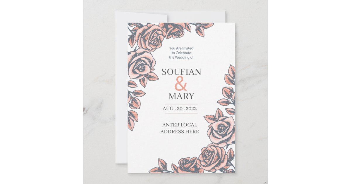 wedding invitation templates | Zazzle