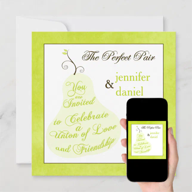 Wedding Invitation | The Perfect Pair | Zazzle
