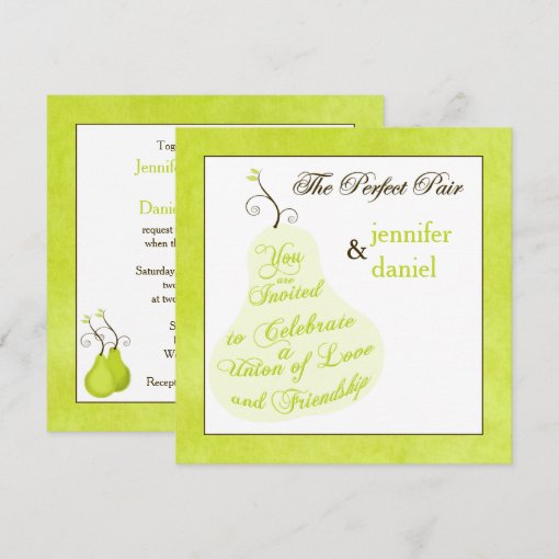 Wedding Invitation | The Perfect Pair | Zazzle