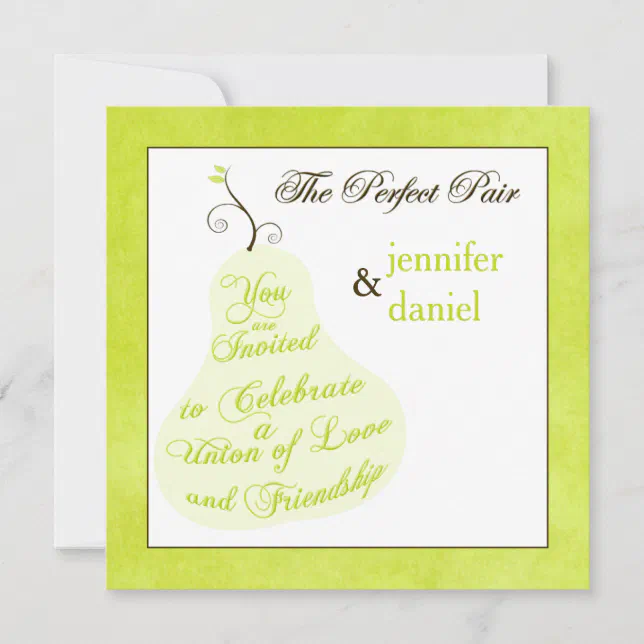 Wedding Invitation | The Perfect Pair | Zazzle