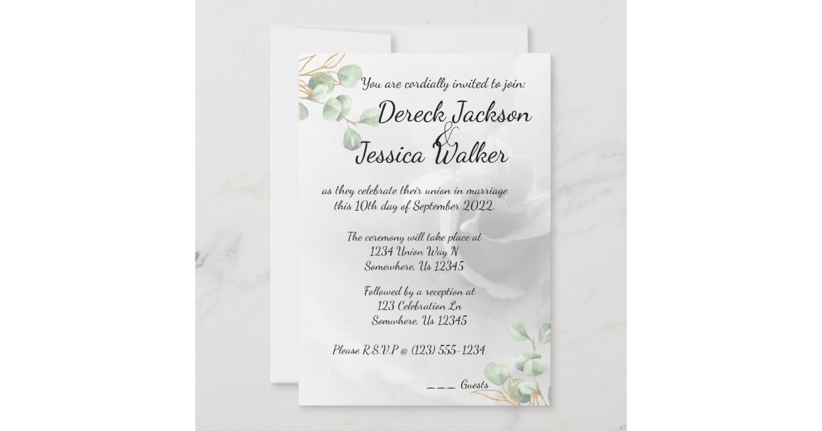 Wedding Invitation Union | Zazzle