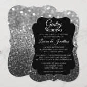 Wedding Invitation Wedding Day Fab- Black & Silver | Zazzle