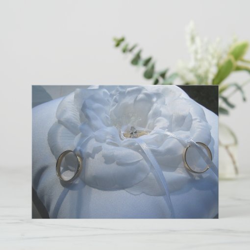 Wedding Invitation with Rings | Zazzle