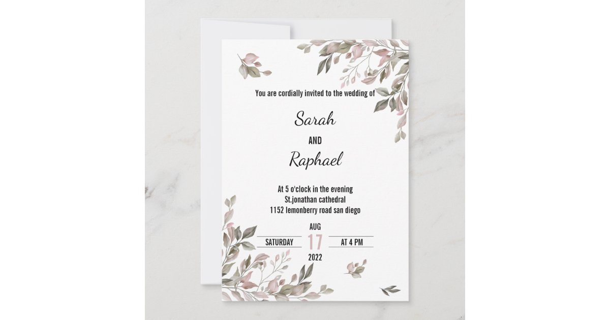 Wedding Invitations | Zazzle