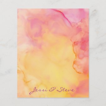 Wedding Invite Insert Card Fresh Flowers | Zazzle