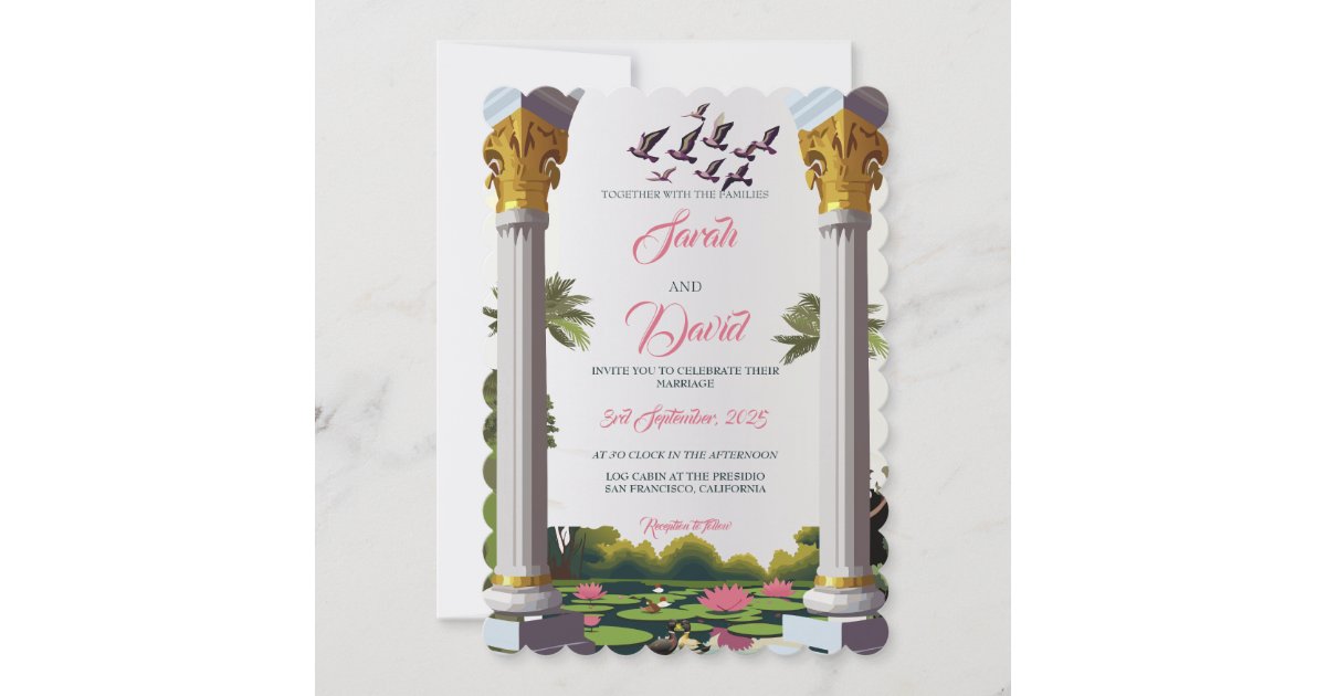Wedding Invite_regal retreat Invitation | Zazzle
