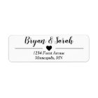 Wedding Invite Return Address Labels | Zazzle