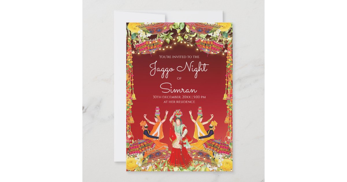 Wedding Jaggo invites as Jago invitations | Zazzle