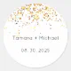 Wedding Labels, Wedding Name Date Stickers | Zazzle