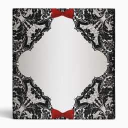 Wedding Lace and Bow Binder | Zazzle