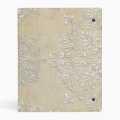 Wedding Lace on Beige Mini Binder | Zazzle