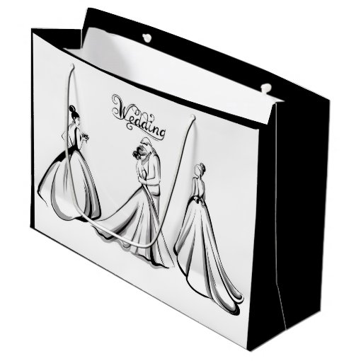 Wedding Large Gift Bag | Zazzle