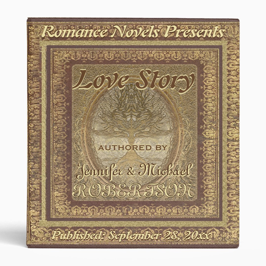 Wedding "Love Story" Book Binder | Zazzle