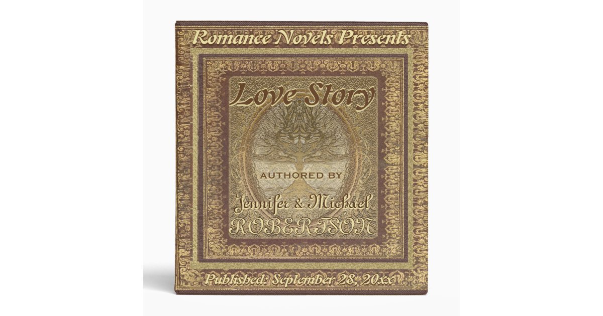 Wedding "Love Story" Book Binder | Zazzle