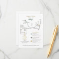 Wedding Map Enclosure Card - Custom Designed | Zazzle