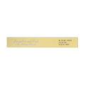 Wedding Mellow Yellow Blue Wrap Around Label | Zazzle