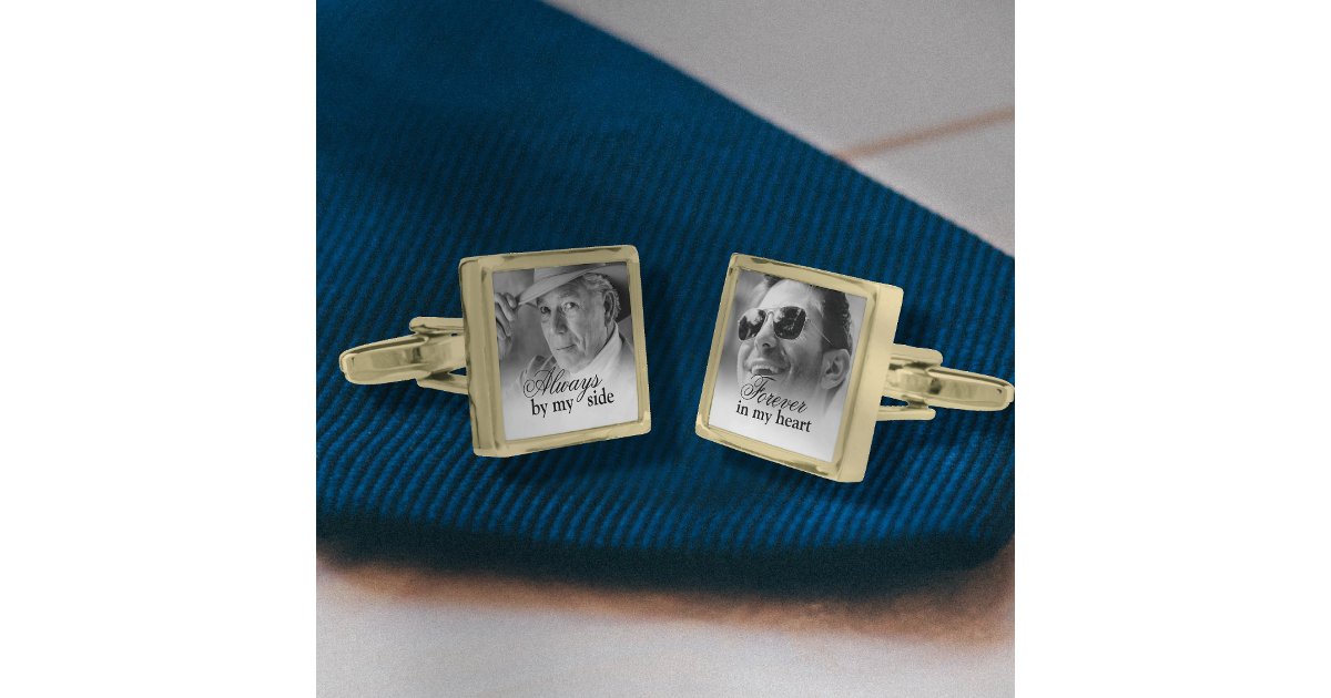 Wedding Memorial Picture Cufflinks | Zazzle