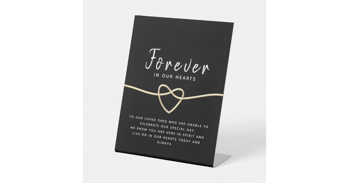 Wedding Memorial Table Pedestal Sign | Zazzle