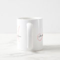 Wedding Monogram B & Names Pink White Favor Mug | Zazzle