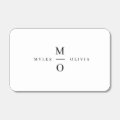Wedding Monogram Elegant Minimalist Simple White Matchboxes | Zazzle