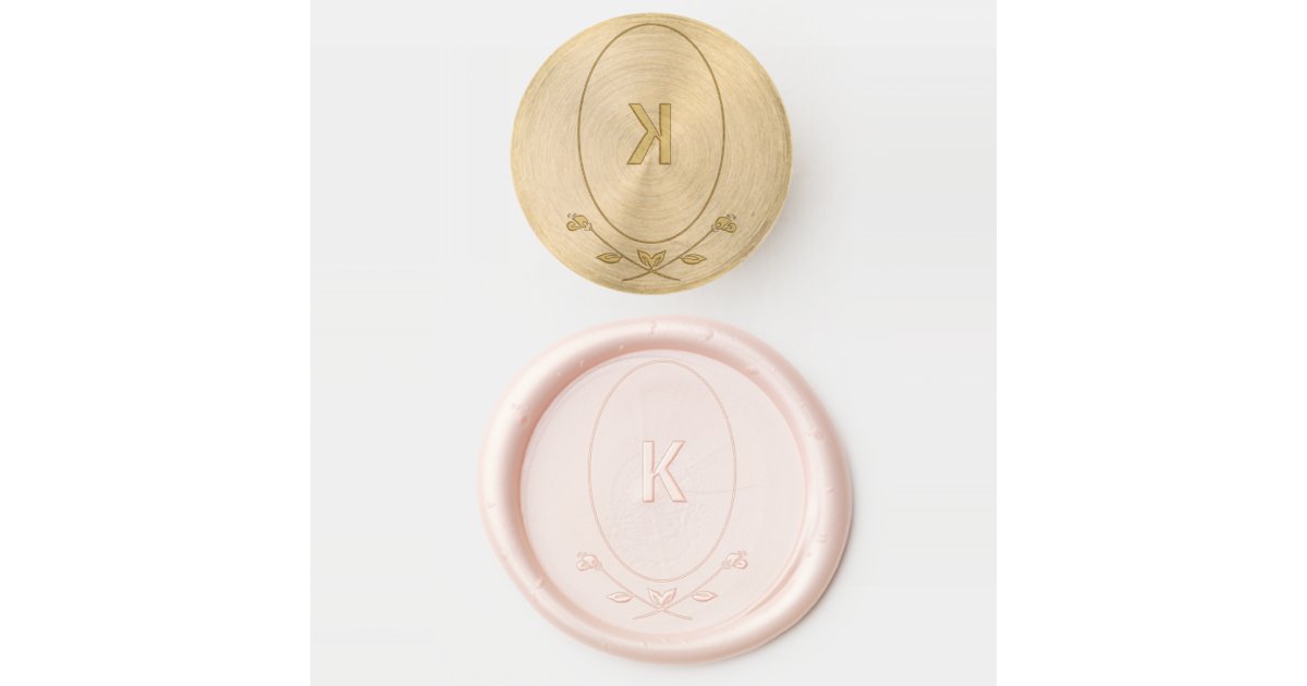 Wedding Monogram Wax Seal Stamp | Zazzle