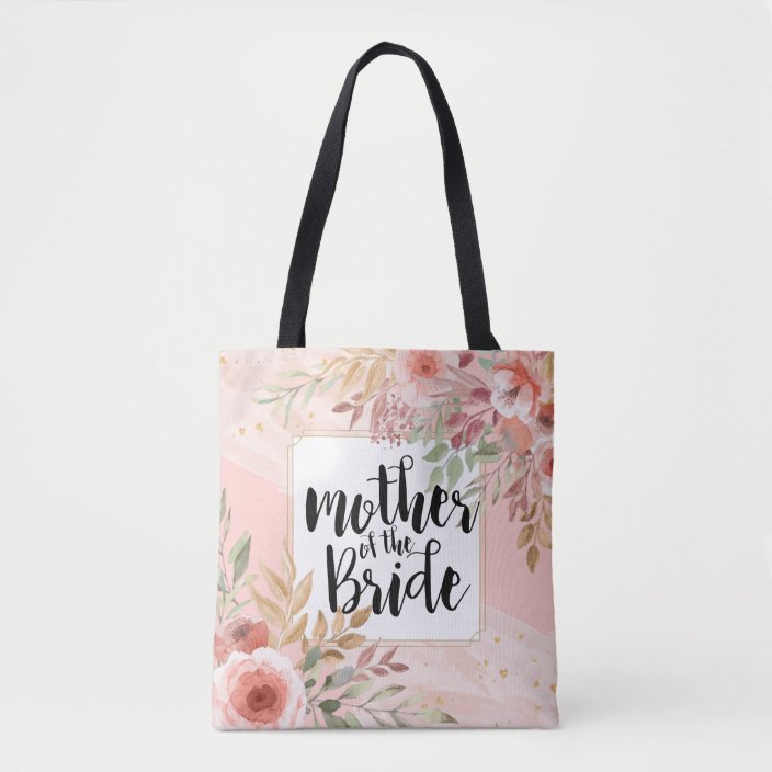 Wedding Mother of the Bride Modern Elegant Flowers Tote Bag | Zazzle.com